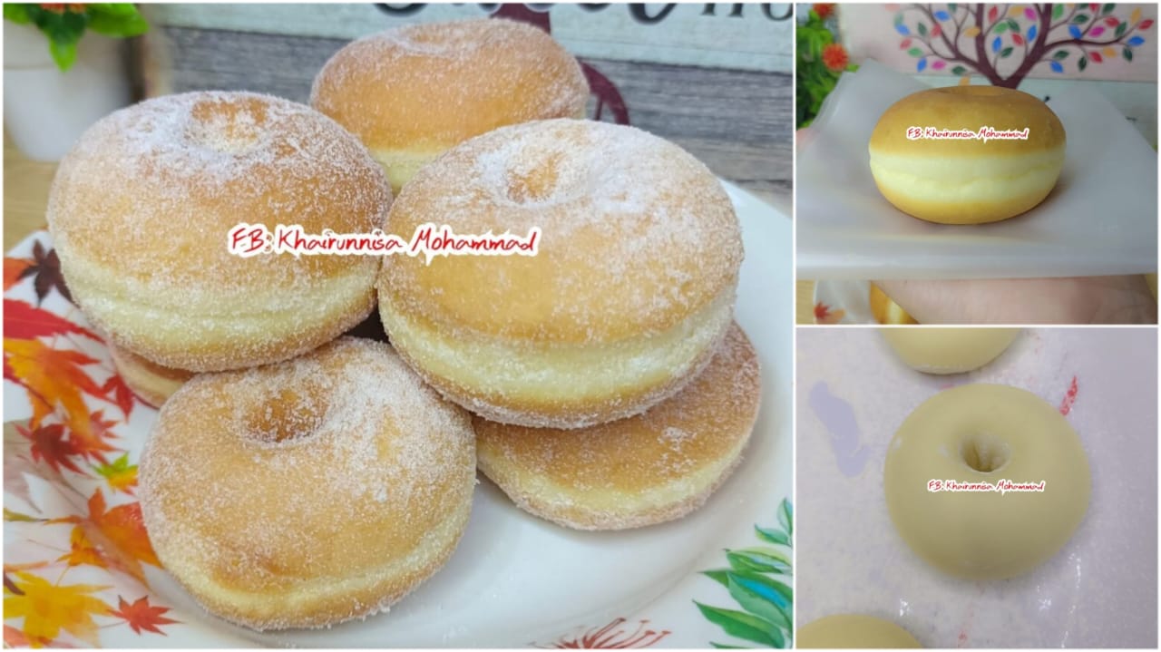Resepi Donut 1 Cawan Tepung Yang Cantik & Gebu Kejadiannya. Ngam Untuk ...