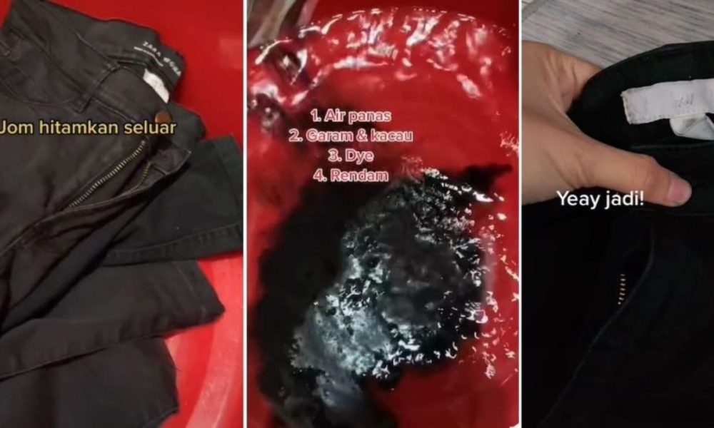 Seluar Hitam Dah Pudar, Lakukan Langkah Ini Untuk Hitamkannya Semula ...