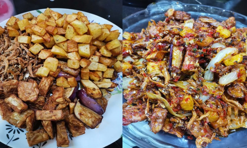 Menu Jimat Dan Simple Resepi Ikan Bilis Kentang Terung Tempe Berlado ...